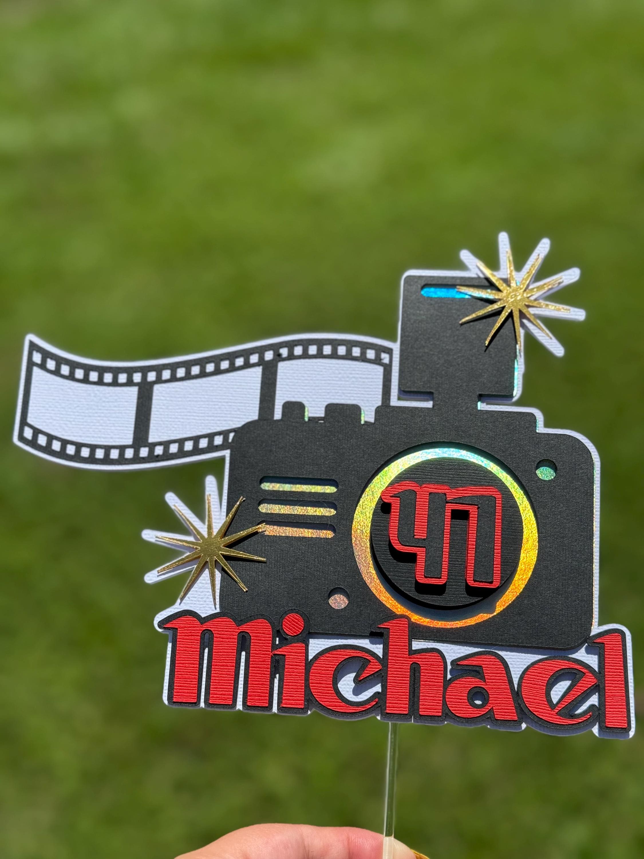 Personalized Camera Cake Topper: Photography Birthday Party Decor - Etsy