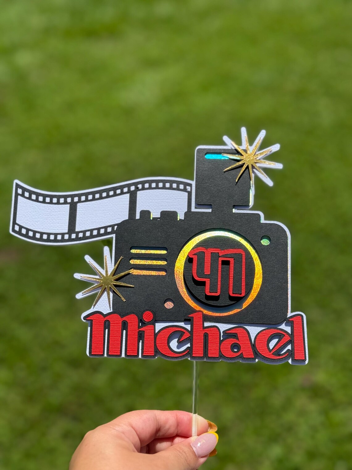 Personalized Camera Cake Topper: Photography Birthday Party Decor - Etsy