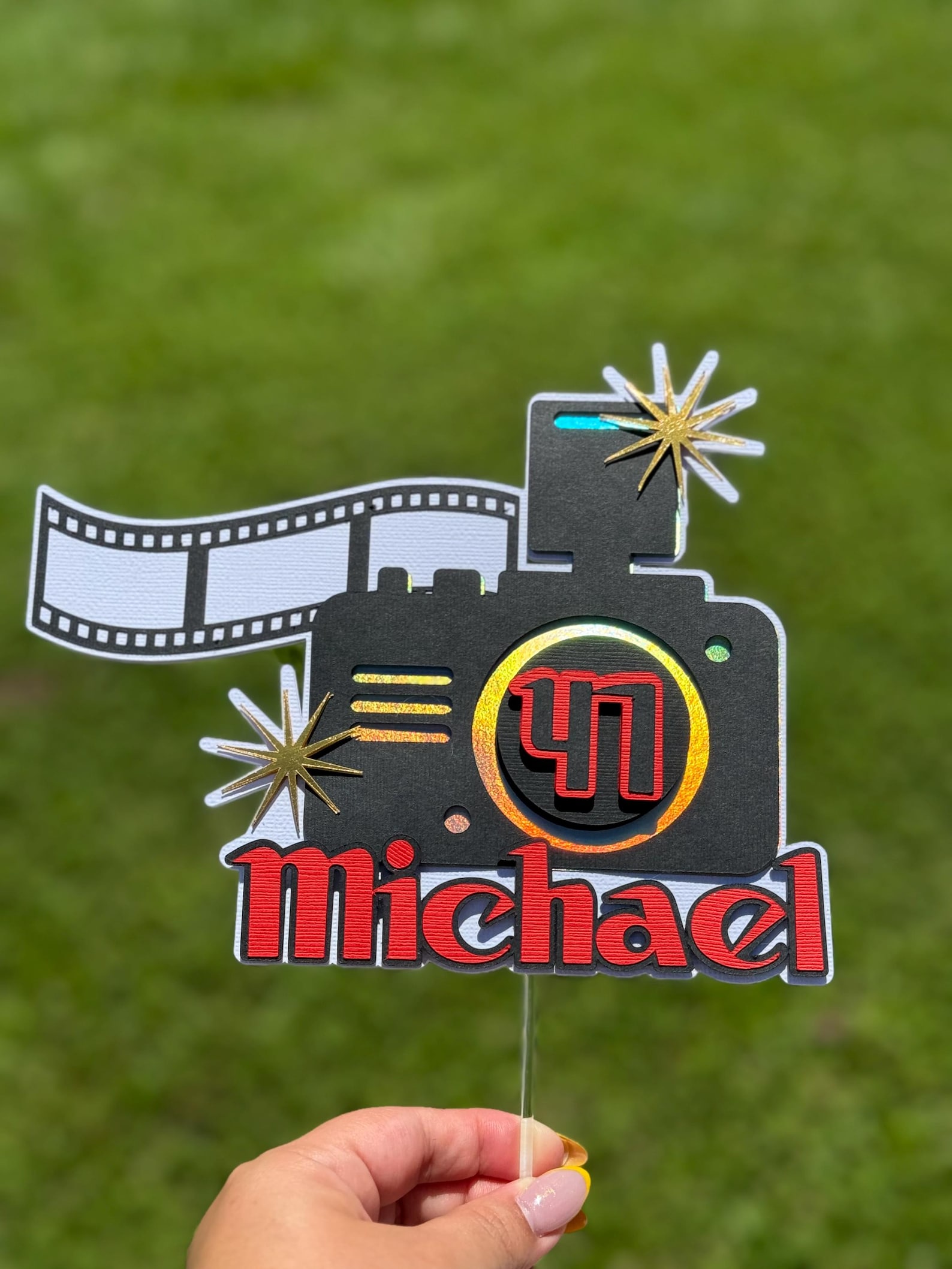 Personalized Camera Cake Topper: Photography Birthday Party Decor - Etsy