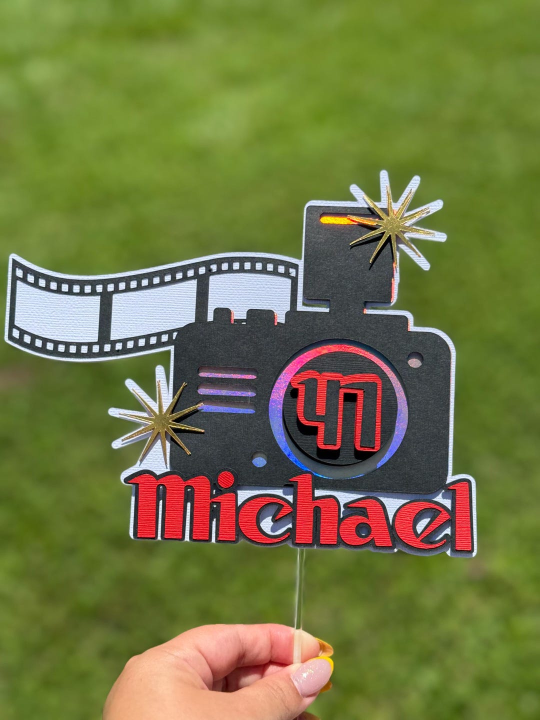 Personalized Camera Cake Topper: Photography Birthday Party Decor - Etsy