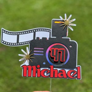 Personalized Camera Cake Topper: Photography Birthday Party Decor - Etsy