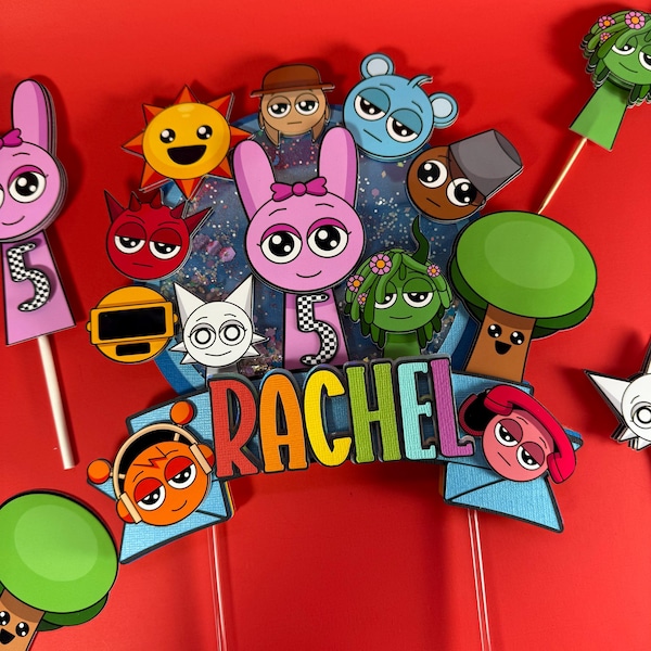 Sprunki Cake Topper - Etsy