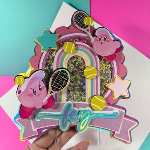 Kirby Tennis Cake Topper: Gamer Birthday Party Decor - Etsy