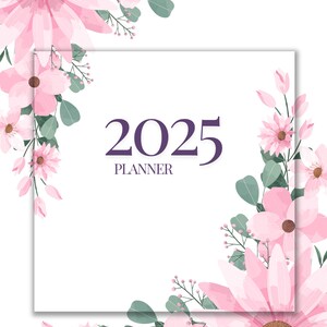 2025 Printable Planner Complete Journal, With 4 Front Cover Design ...
