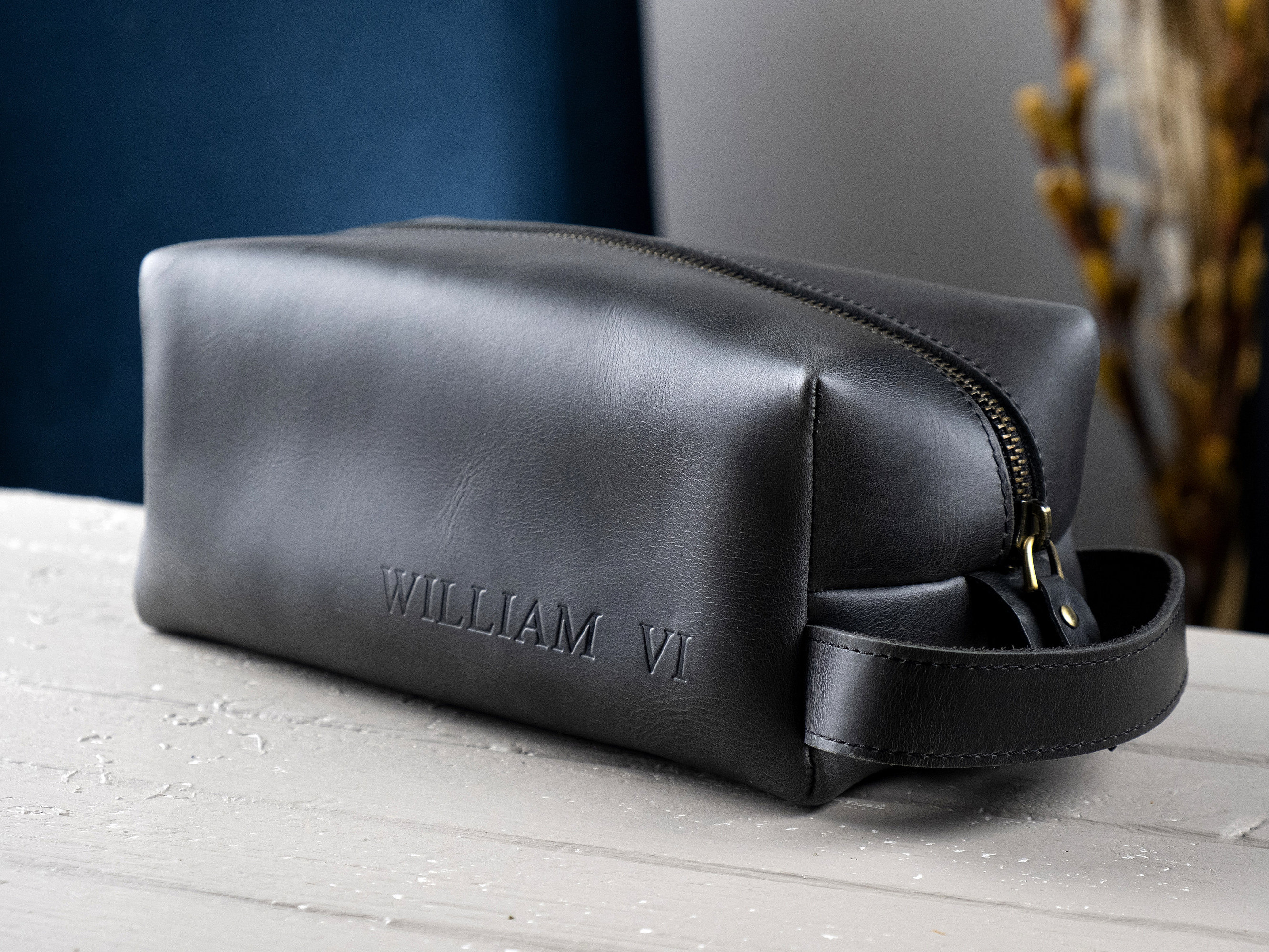 Personalized Dopp Kit, Toiletry Bag Men, Leather Dopp Kit, Custom ...