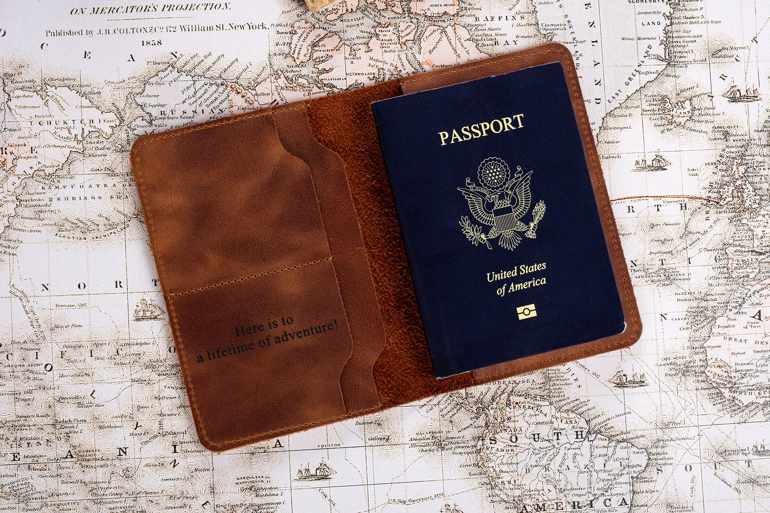 Passport Cover Personalized, Custom Passport Holder, Travel Wallet ...