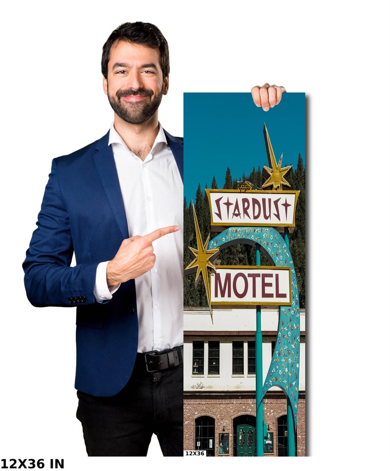 Vintage Stardust Motel Sign Photograph - Wallace, Idaho Wall Art - Etsy
