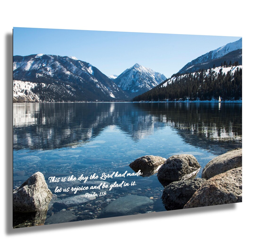 Bible Verse Print, Wallowa Lake Oregon State Park, Sailing - Etsy