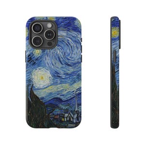 Starry Night Tough Case, Van Gogh Inspired iPhone 11 12 13 14 15 16 Pro ...