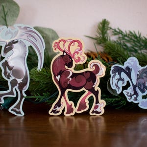 Reindeer Team Sticker Set - Etsy