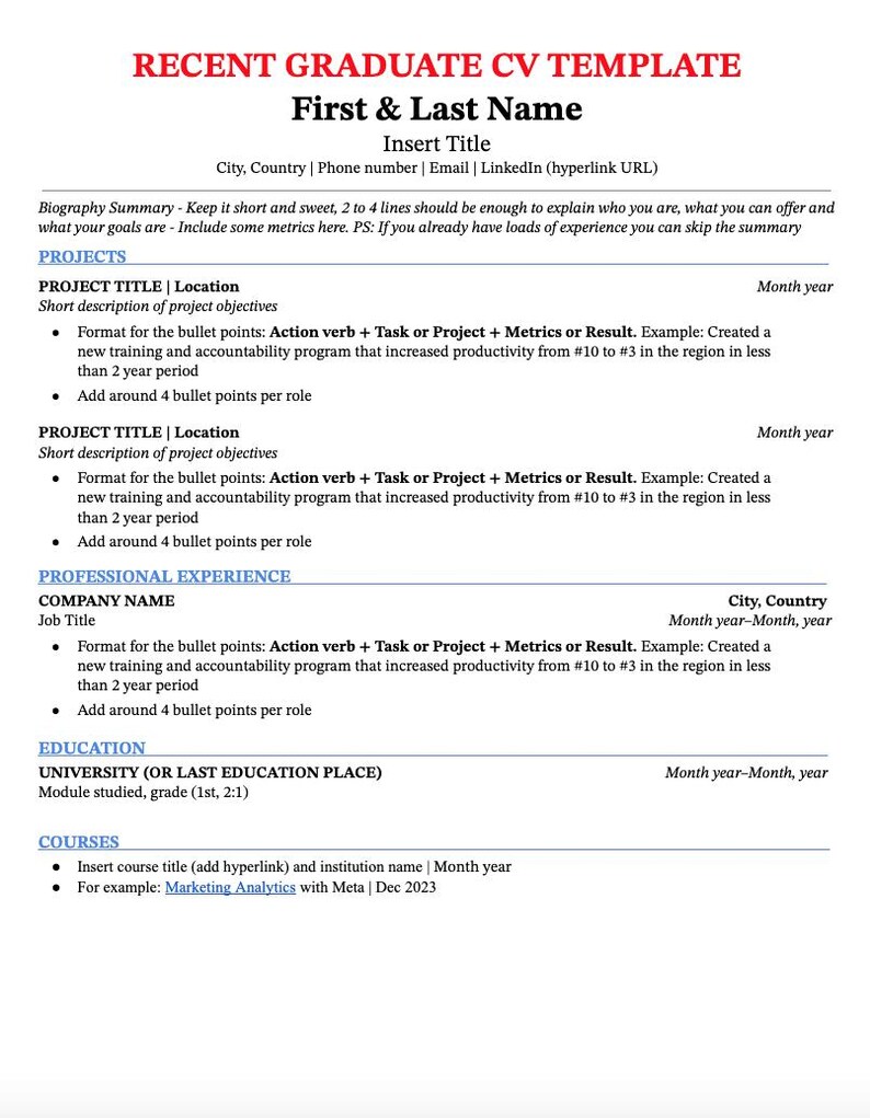 6+ Professional CV Templates – Modern & Customizable - Etsy