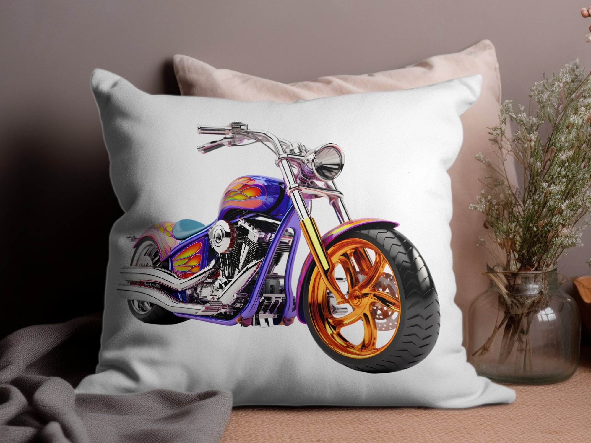 Bold Motorcycle Vibrant PNG Art Instant Digital Download - Etsy