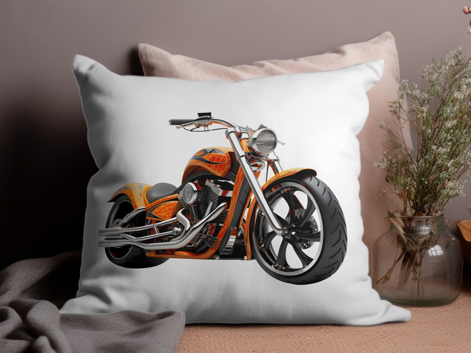 Bold Motorcycle: Vibrant PNG Art Quick Digital Download - Etsy