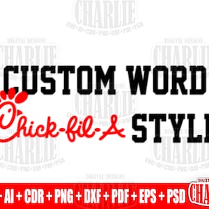 Custom Word Svg, Cut File - Svg - Eps - Dxf - Png - Cdr - Psd - Pdf ...