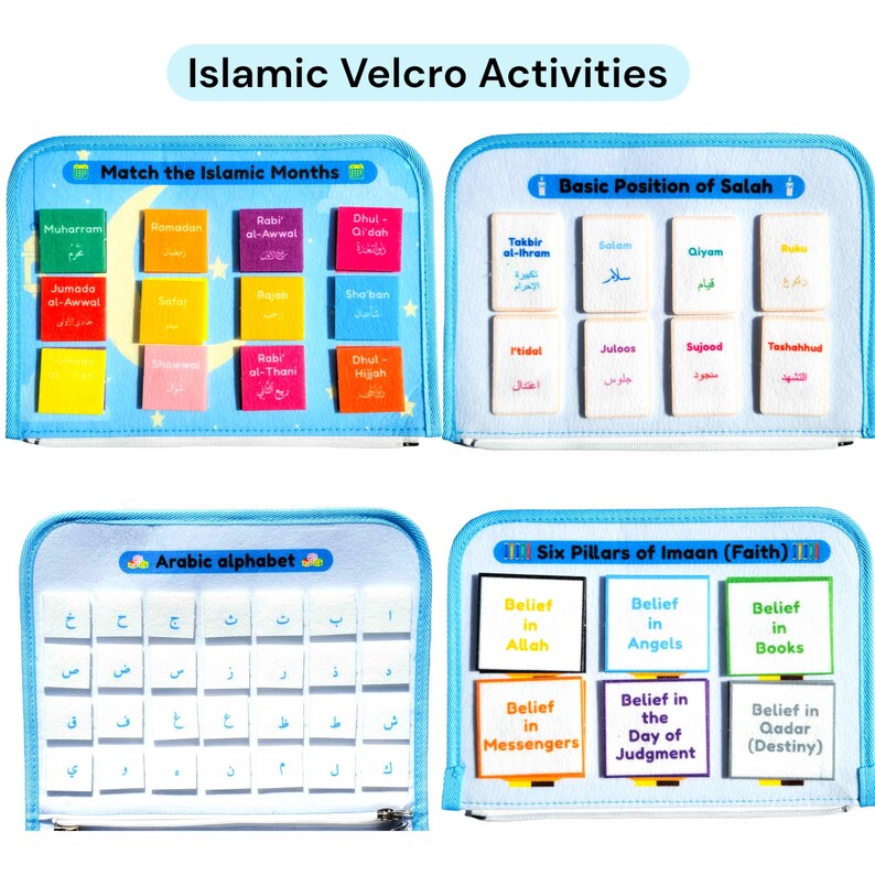 Islamic Quiet Book – Montessori Busy Board, Ramadan Gift - Etsy