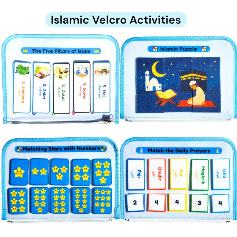 Islamic Quiet Book – Montessori Busy Board, Ramadan Gift - Etsy