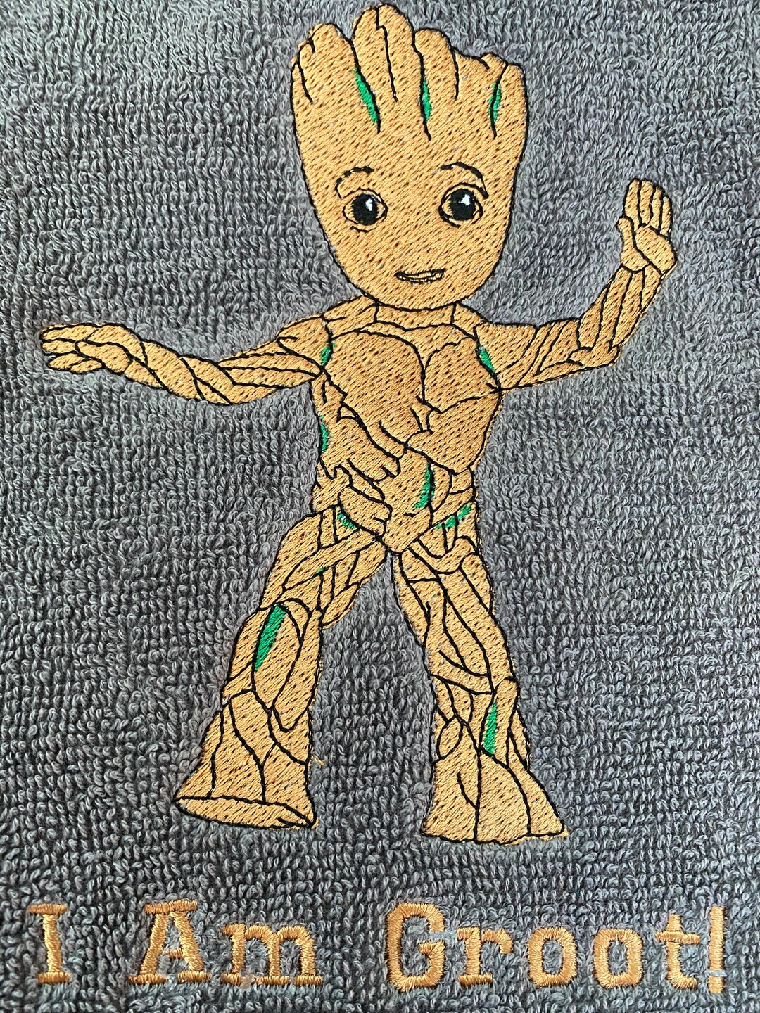 Groot Personalised Embroidered Blanket or Towel - Etsy