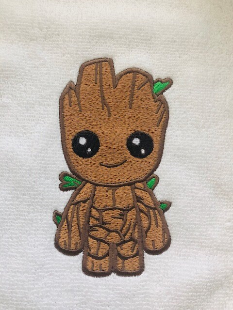 Baby Groot Personalised Embroidered Blanket or Towel - Etsy