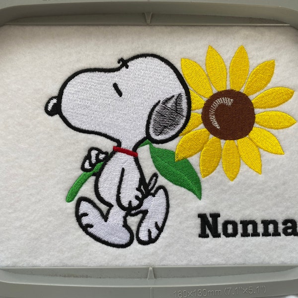 Sunflower Snoopy - Etsy