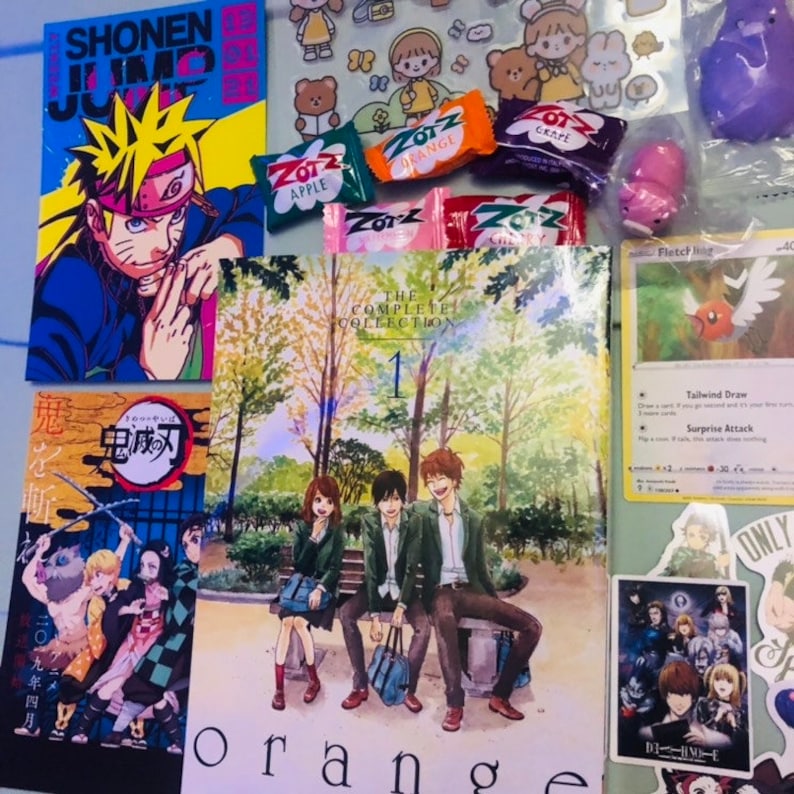 Anime Mystery Gift Box With Manga - Etsy