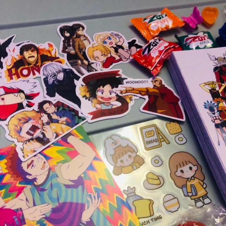 Anime Mystery Gift Box With Manga - Etsy