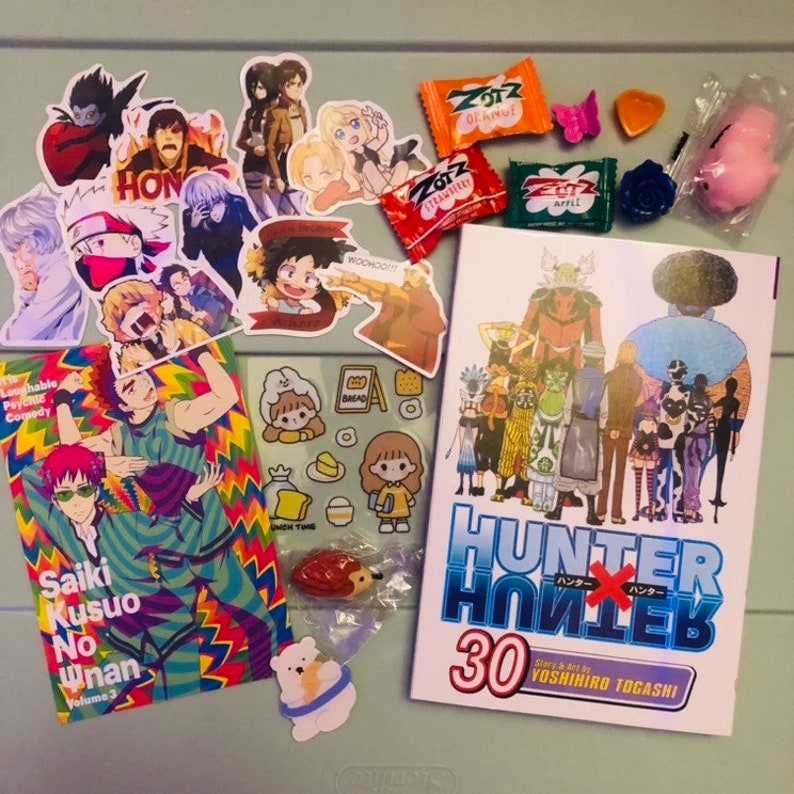 Anime Mystery Gift Box With Manga - Etsy