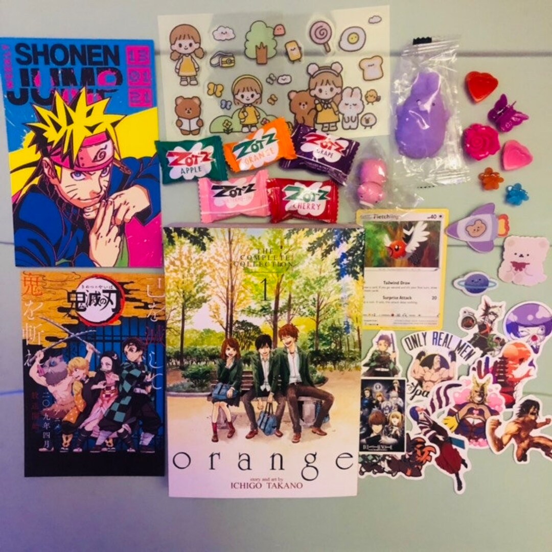 Anime Mystery Gift Box With Manga - Etsy