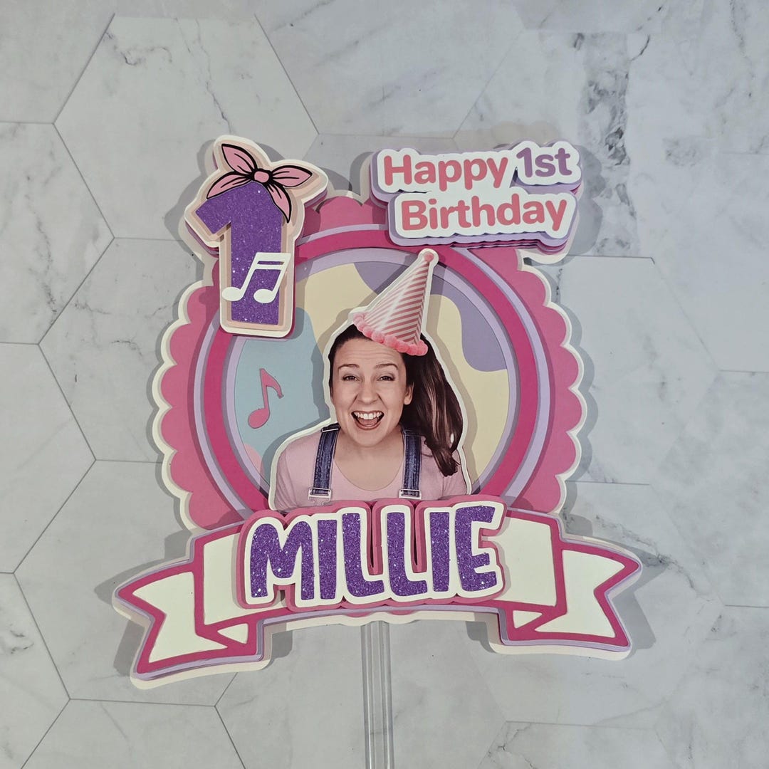 Ms Rachel Cake Topper Party Decoration Girly Custom Design Songs for ...