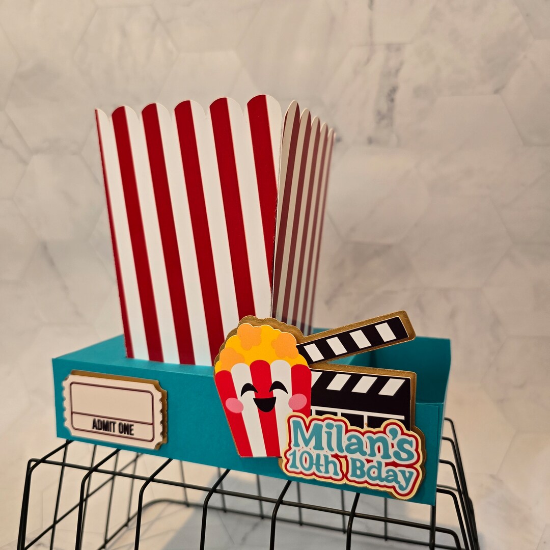 Movie Night Box Popcorn Candies Party Favors Cinema Movie Party Theme ...