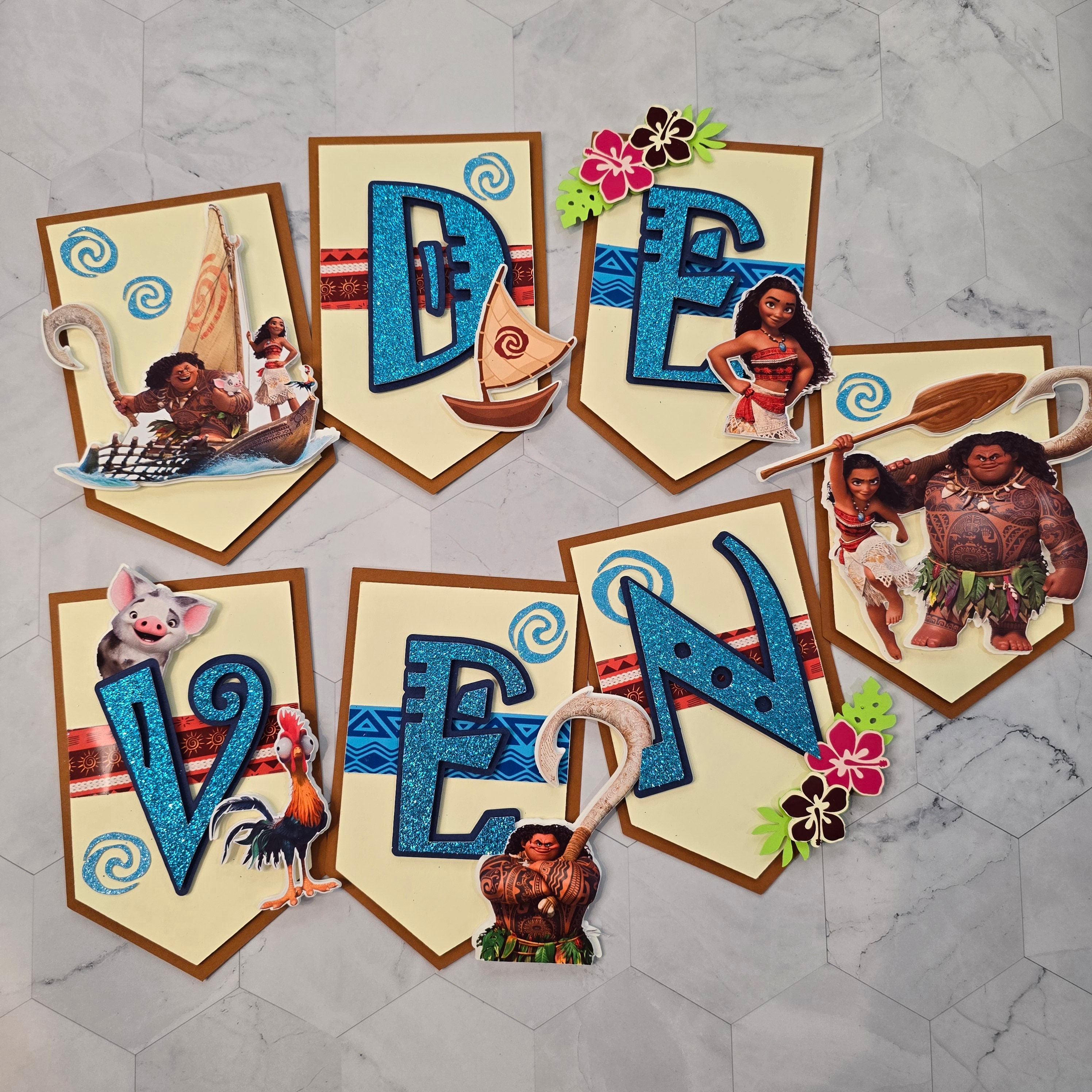 Moana Banner, Moana Theme Birthday Party, Moana Party Decor Custom ...