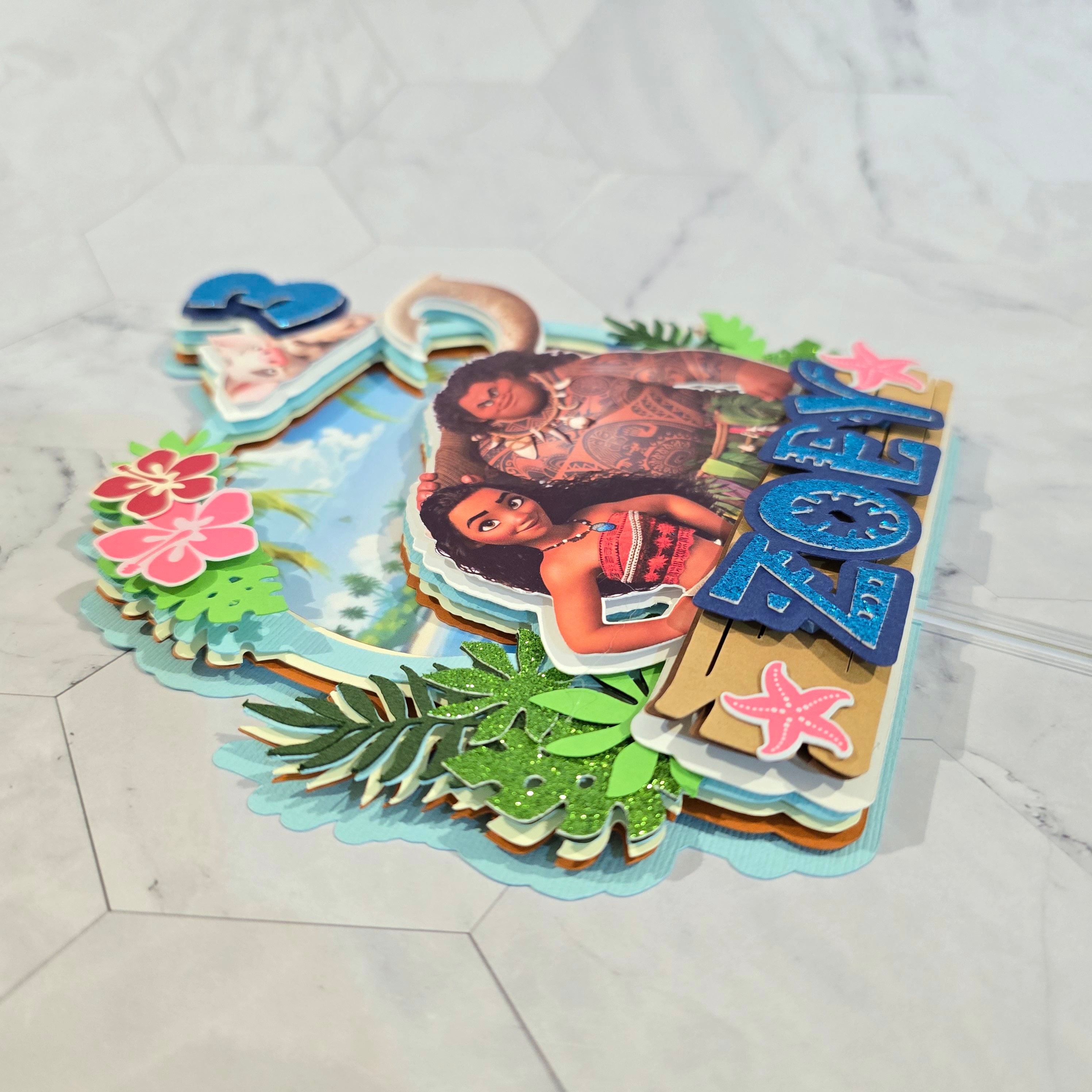 Moana Inspired Cake Topper Shaker , Moana Cake Topper Shaker, Moana ...