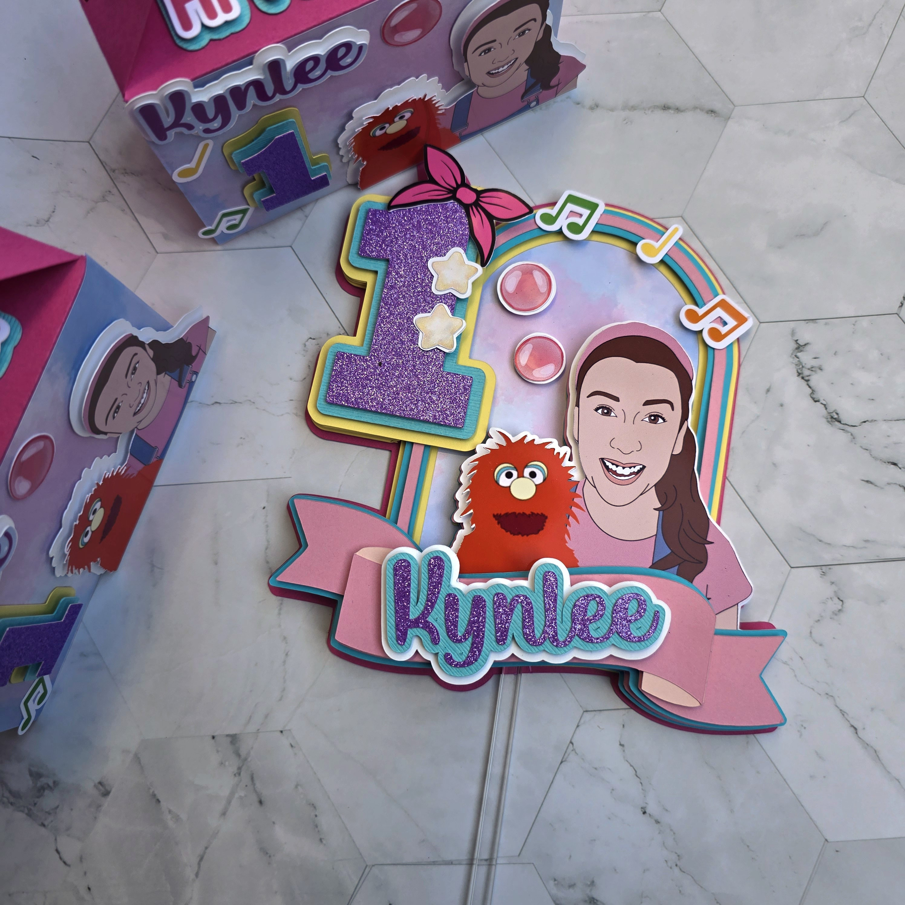 Ms Rachel and Herbie Cake Topper Colorful Ms Rachel for Littles Topper ...