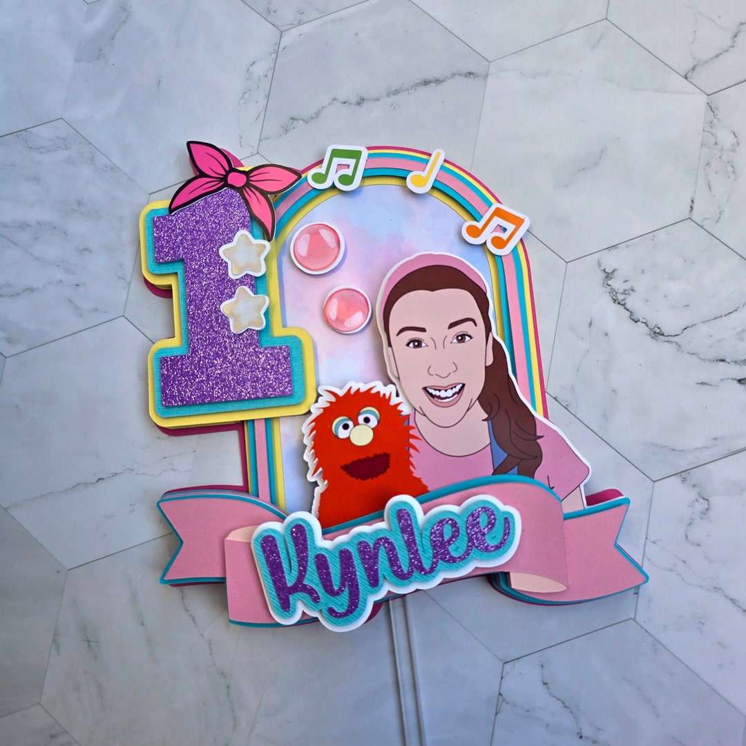 Ms Rachel and Herbie Cake Topper Colorful Ms Rachel for Littles Topper ...