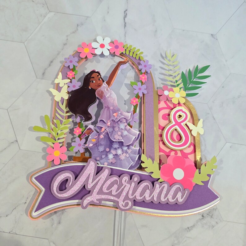 Isabella Madrigal Cake Topper, Isabella Cake Topper, Isabella Theme ...