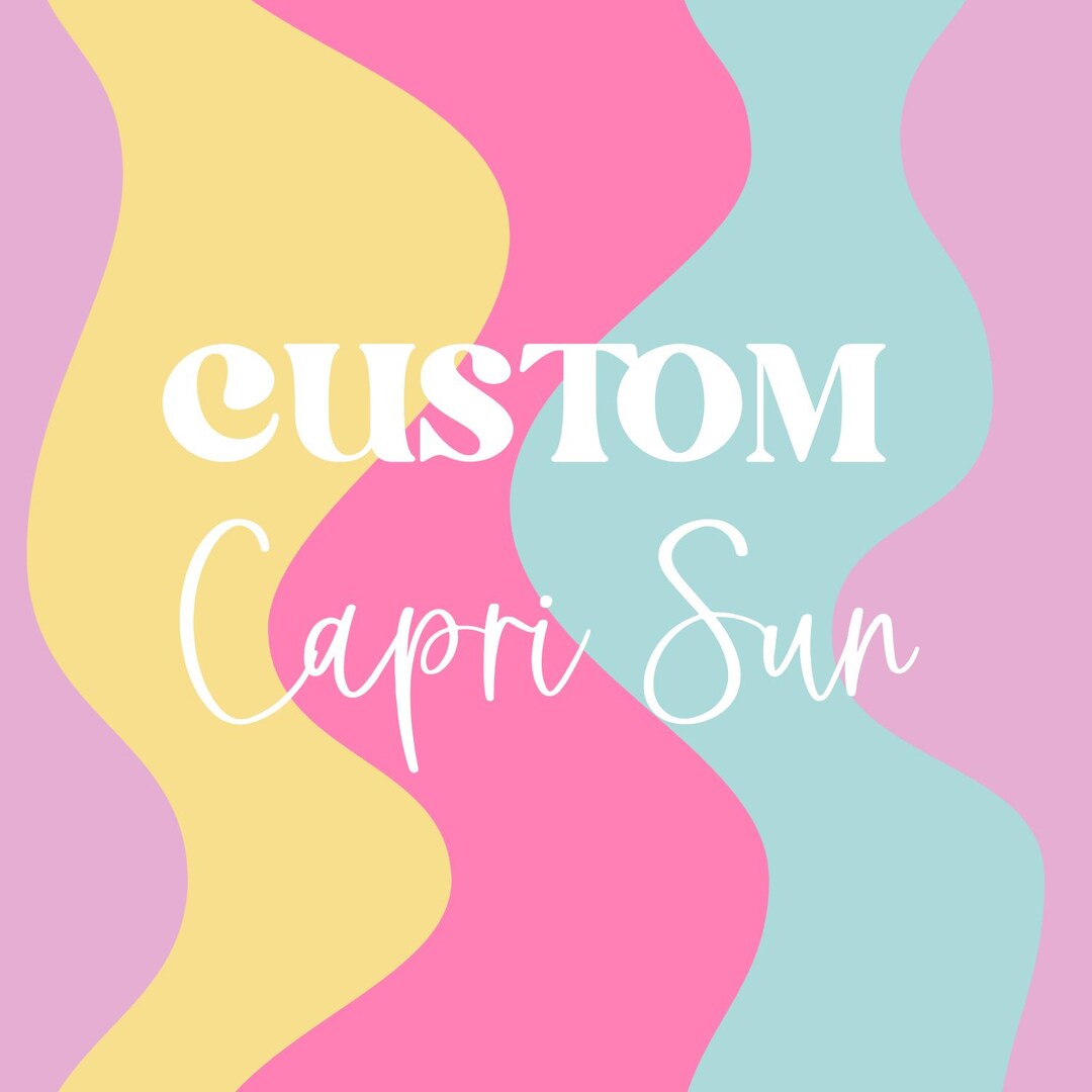 Capri Sun Custom Labels - Etsy