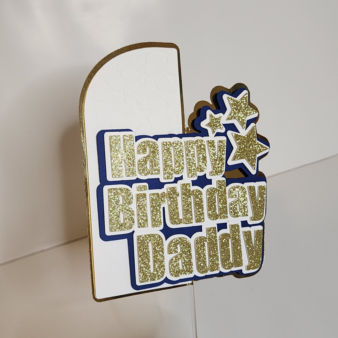 Happy Birthday Daddy Cake Topper /party Decoration / Custom Colors ...