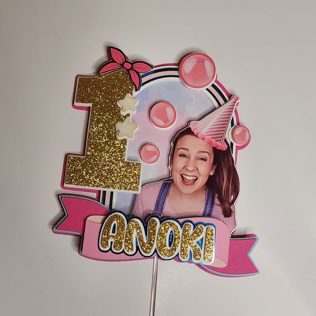 Ms Rachel Cake Topper Party Decoration Girly Custom Design Gold Pink Ms ...