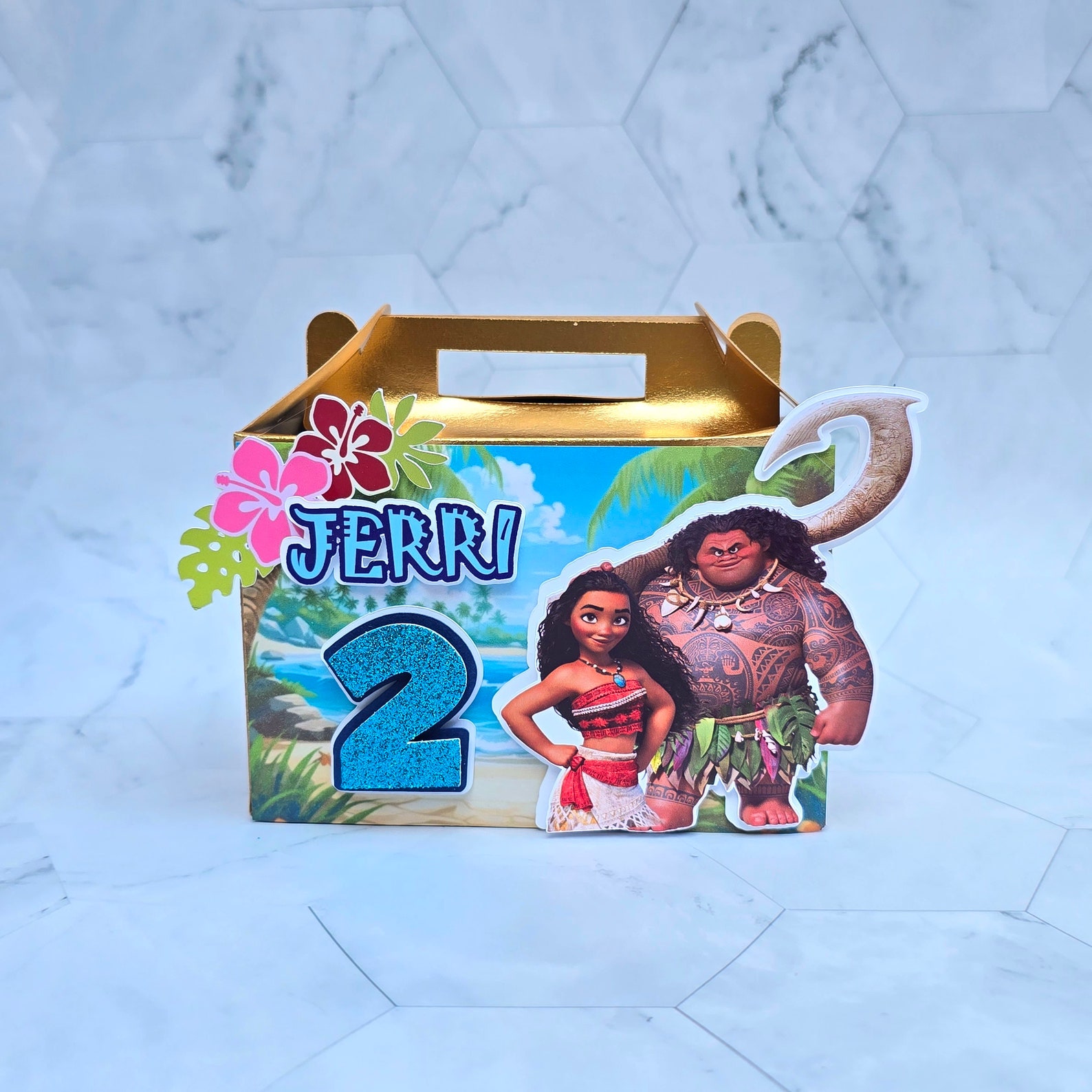 Moana Mini Gable Box Moana Theme Party Moana Inspired Party Favors ...