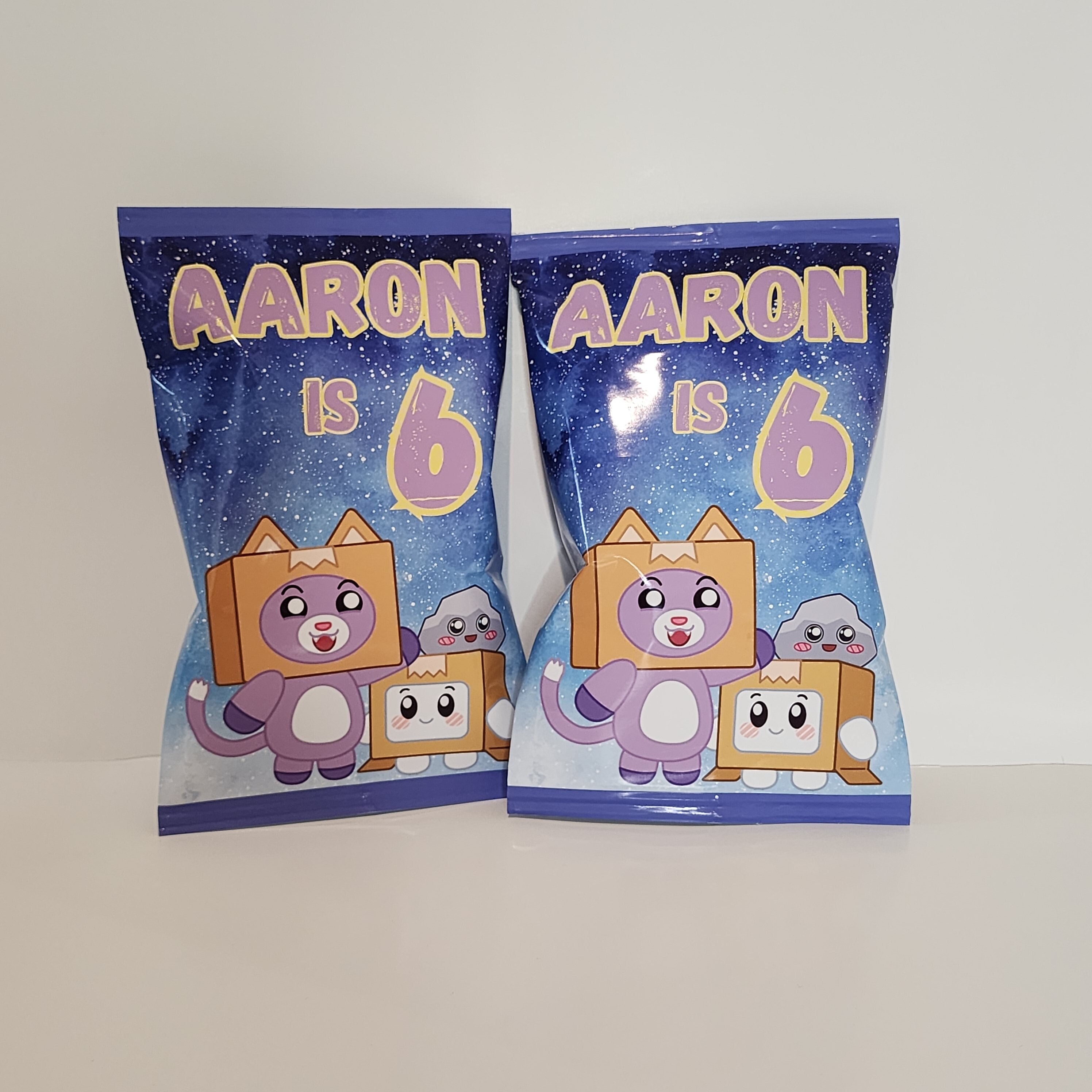 Lankybox Chip Bags Custom Design / Party Favor / Boys - Etsy