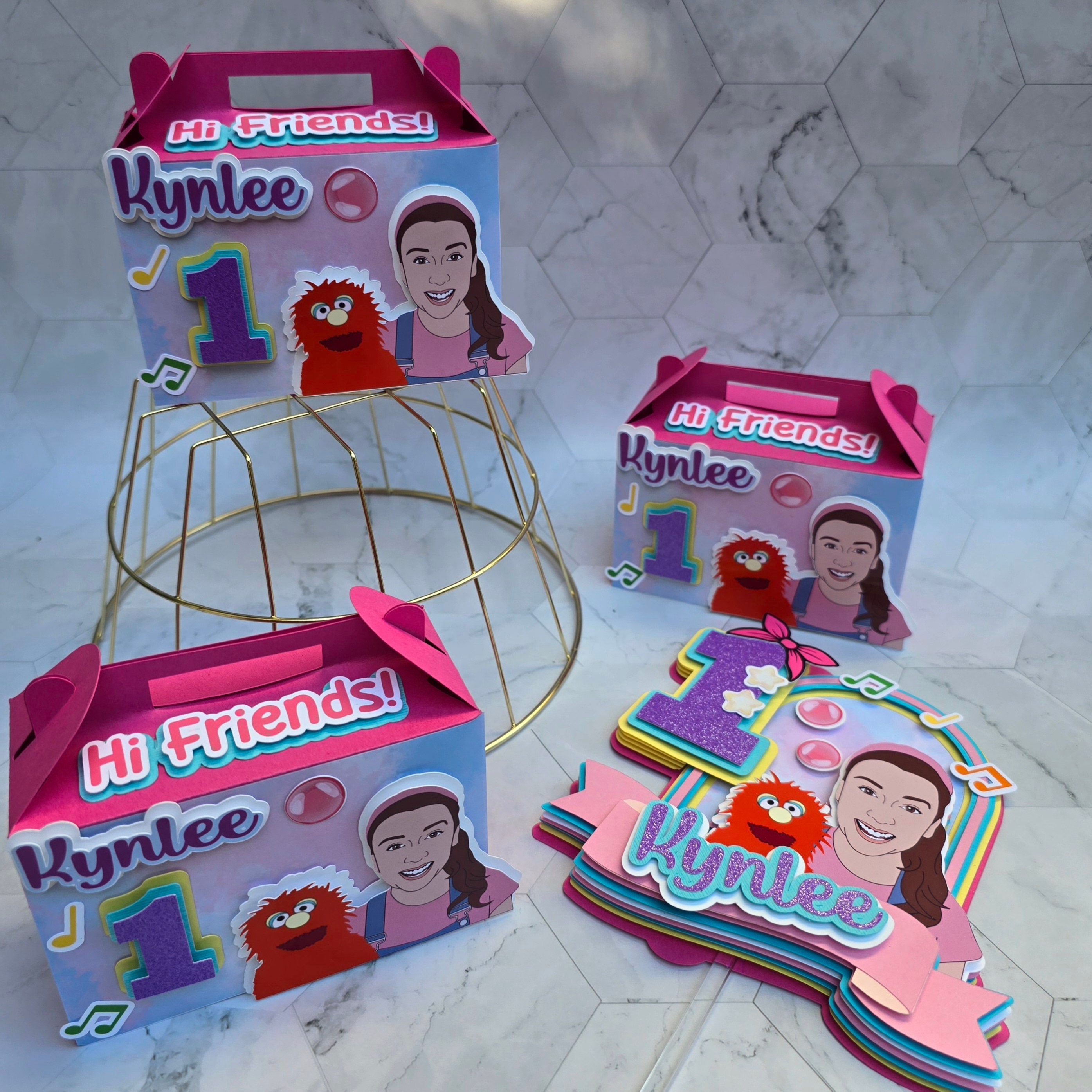 Ms Rachel and Herbie Cake Topper Colorful Ms Rachel for Littles Topper ...