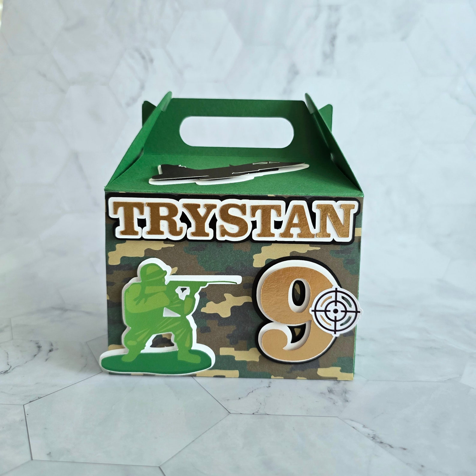 Army Mini Gable Box Army Man / Camo Theme Party Army Man Inspired Party ...