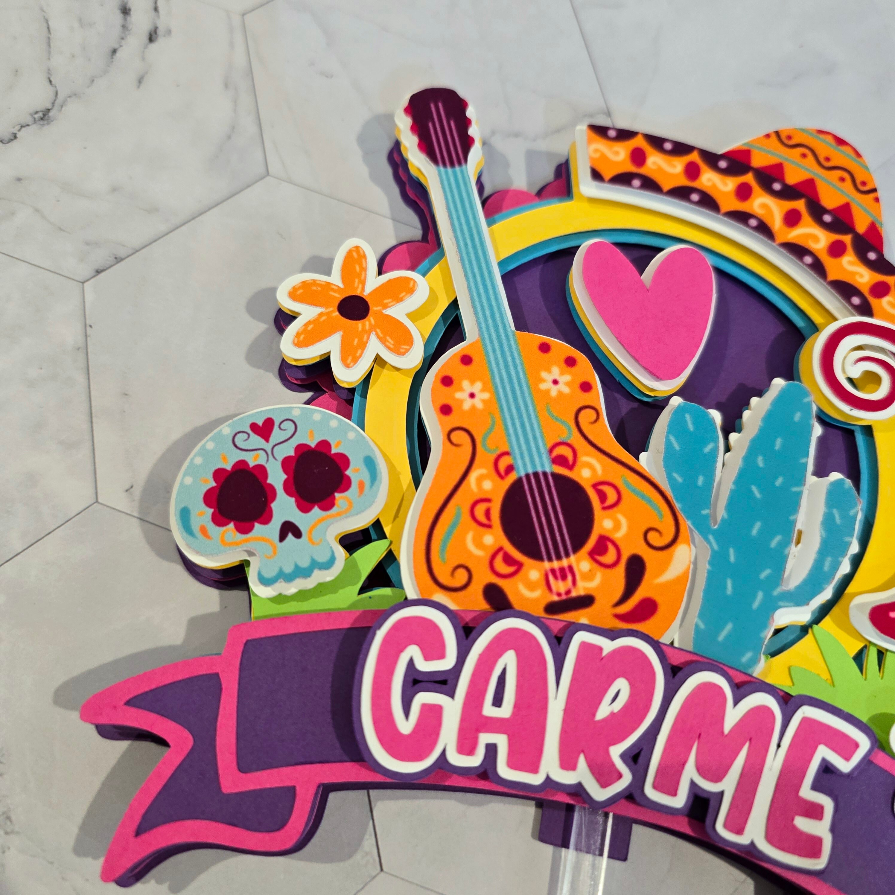 Mexican Party Cake Topper, Fiesta Cake Topper, Fiesta Birthday Party ...