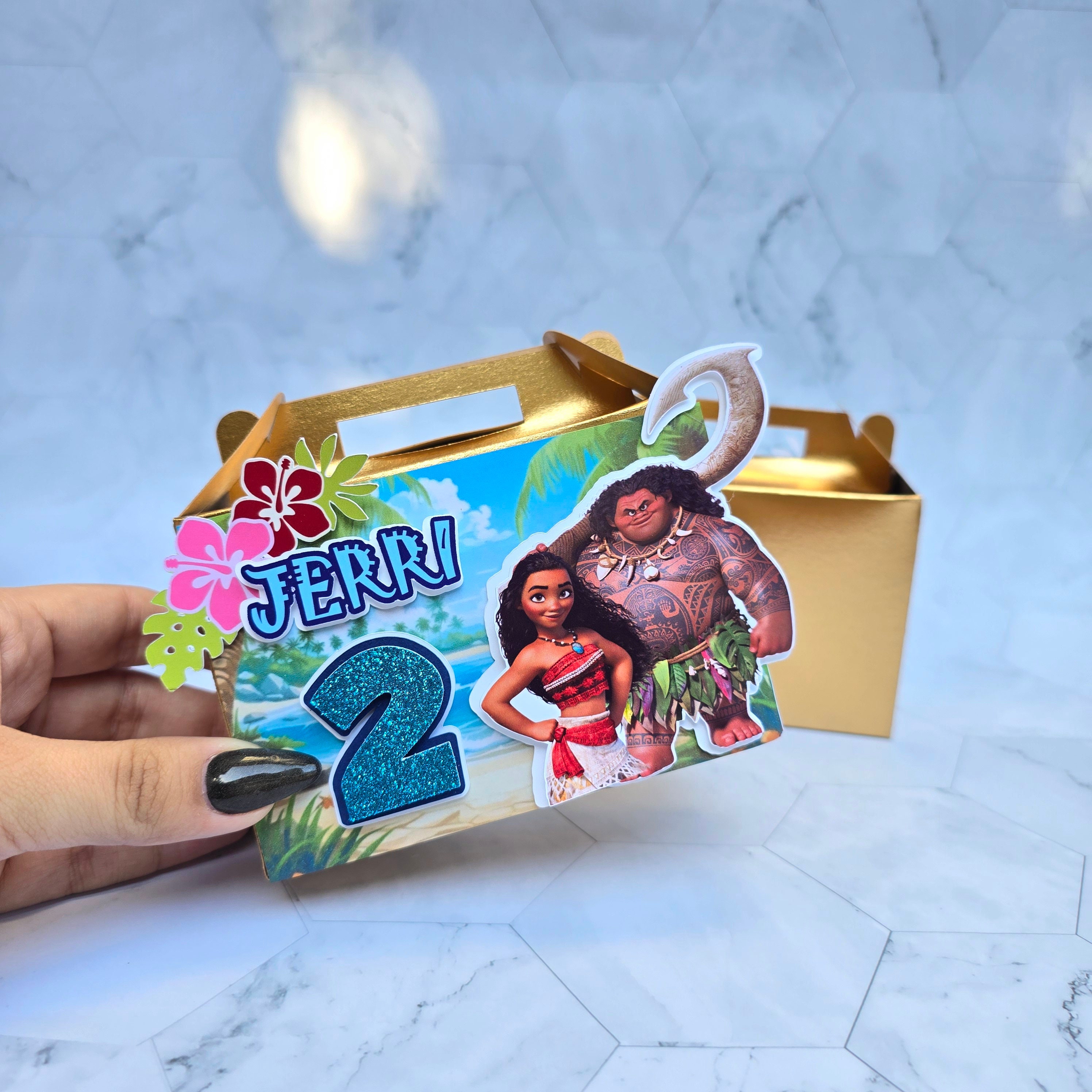 Moana Mini Gable Box Moana Theme Party Moana Inspired Party Favors ...