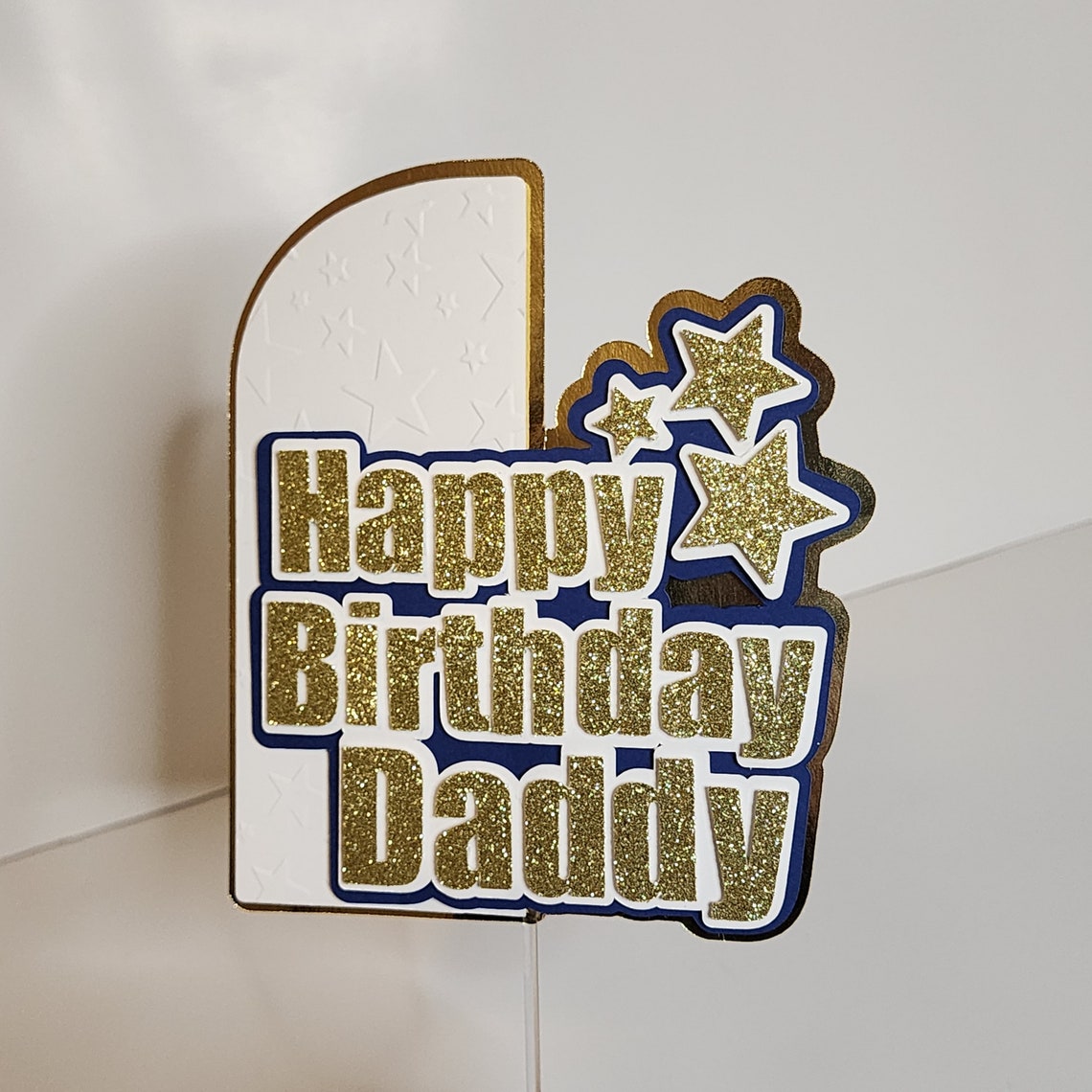Happy Birthday Daddy Cake Topper /party Decoration / Custom Colors ...