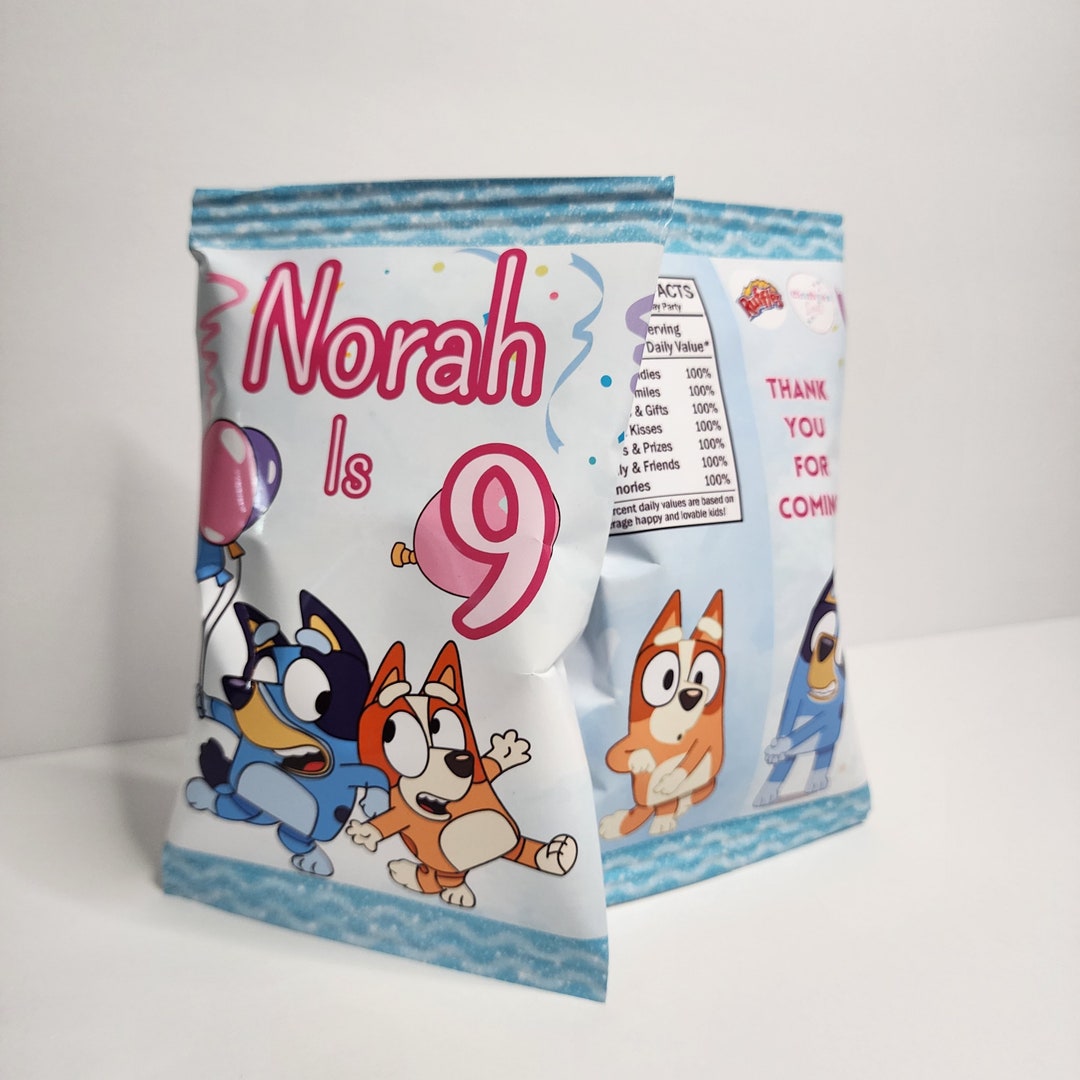 Bluey and Bingo Chip Bags Custom Design / Party Favor / Dogs/ - Etsy