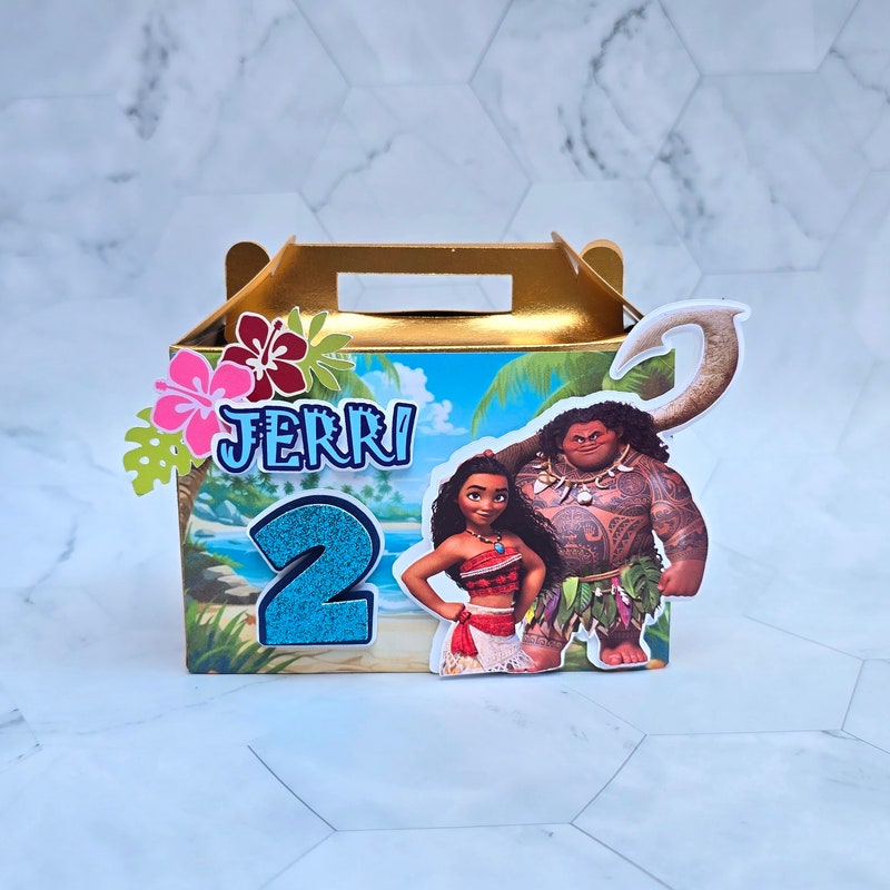 Moana Favor Boxes - Etsy