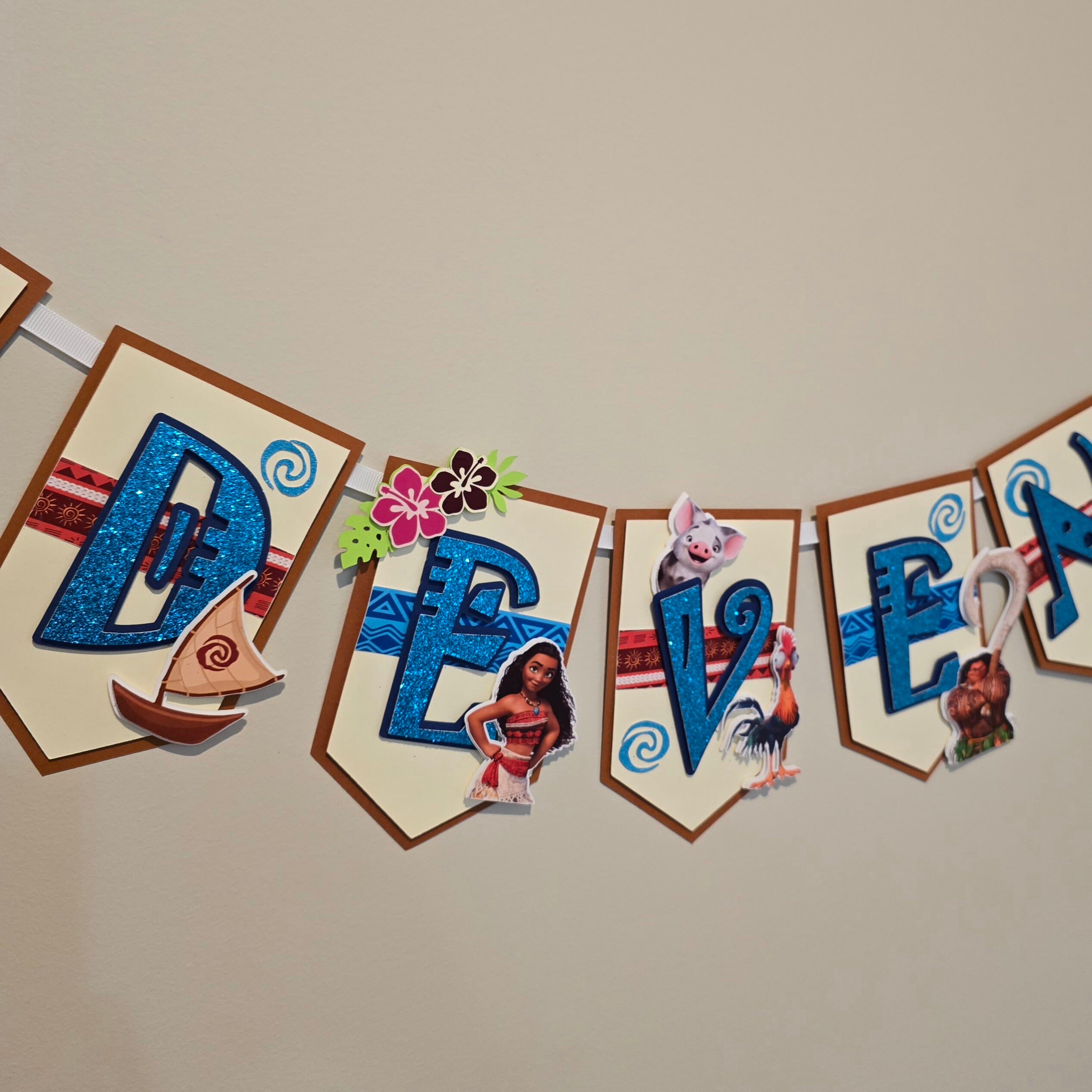 Moana Banner, Moana Theme Birthday Party, Moana Party Decor Custom ...
