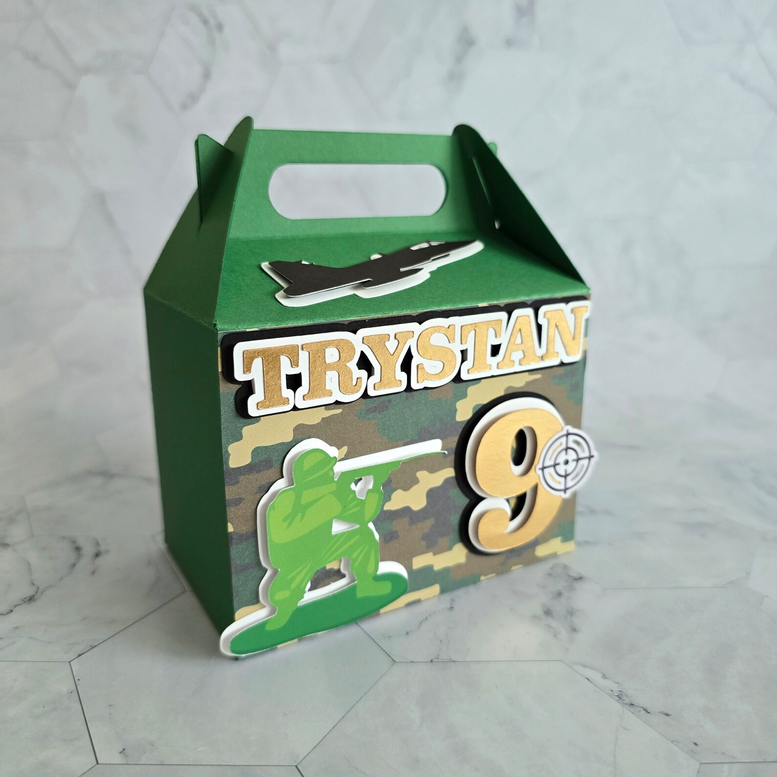 Army Mini Gable Box Army Man / Camo Theme Party Army Man Inspired Party ...