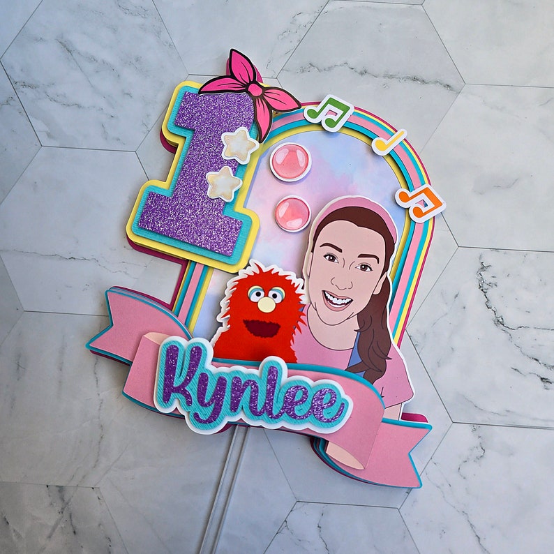 Ms Rachel and Herbie Cake Topper Colorful Ms Rachel for Littles Topper ...