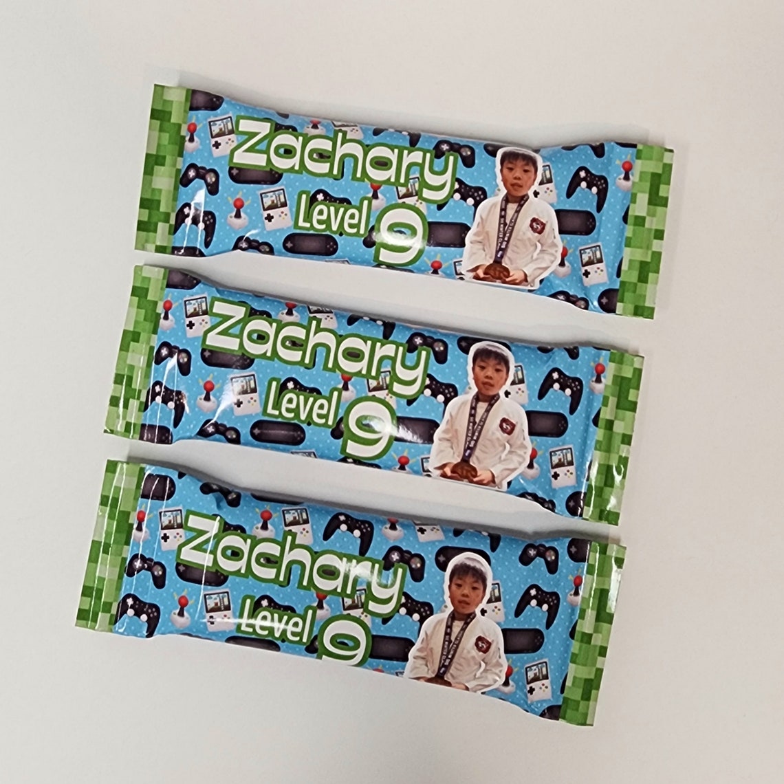 Gaming Theme Party Favors, Gamer Chocolate Wrappers, Video Game Theme ...